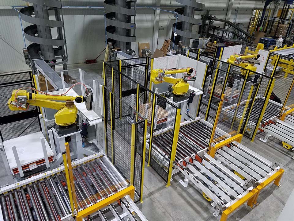 MP1000 Bulk Robotic Palletizer - Packaging Solutions | Brenton