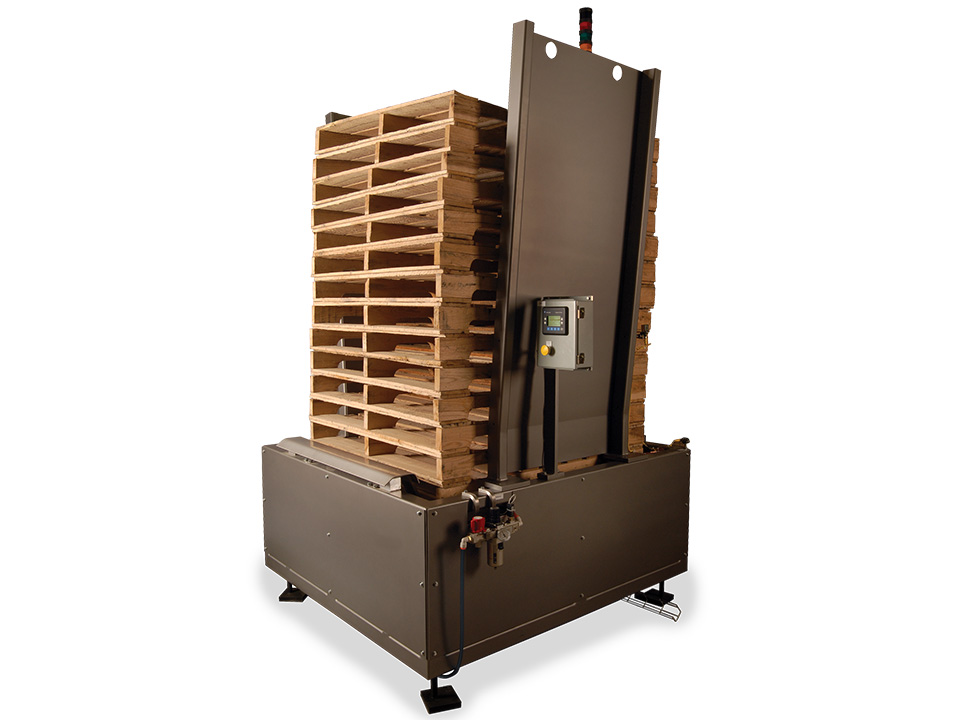 Enhanced Pallet Dispenser - Pallet Dispensing Systems, Custom Material ...